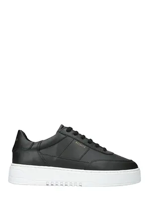 Axel Arigato Orbit Vintage Contrast-panel Leather Trainers - Blk/white