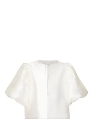 MALINA Cleo Woven Blouse - Ivory