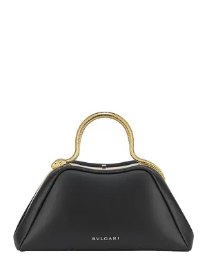 BVLGARI Bvlgari Serpentine Leather Top-Handle Bag