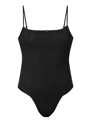 COU COU Pointelle Cotton Body - 2black