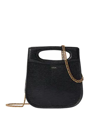 Soeur Cheri Mini Leather Cross-body Bag - Black
