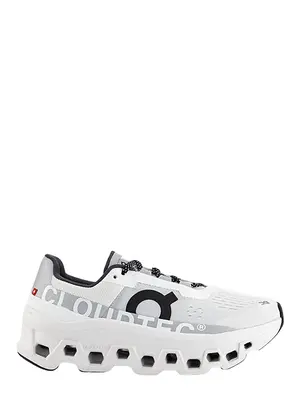 On Cloudmonster Chunky-Soled Low-Top Trainers All White F