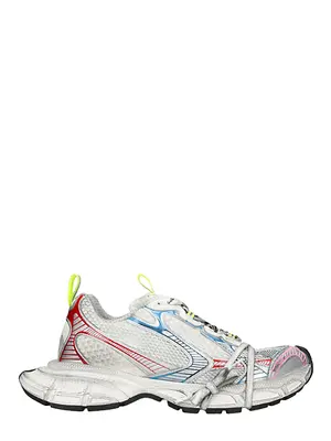 Balenciaga 3XL Panelled Mesh Low-Top Trainers White/comb