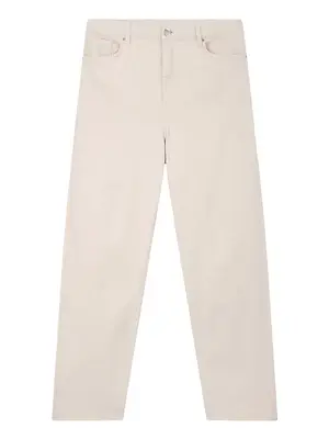 THE WHITE COMPANY Marlow Straight-leg Mid-rise Stretch-cotton Jeans - Shell