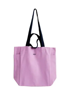 HAY Everyday Logo-print Tote Bag - Cool Pink