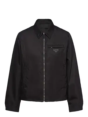 Prada Re-nylon Brand-plaque Polyamide Jacket - Black