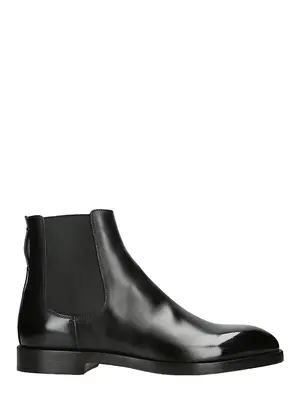 Zegna Torino Panelled Leather Chelsea Boots - Black