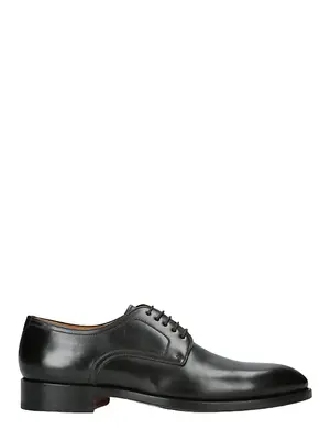 Magnanni Tonal-stitching Leather Derby Shoes - Black