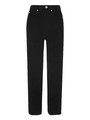 Whistles Corduroy Barrel-leg Jeans - Black