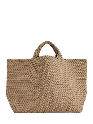 NAGHEDI St. Barths Large Woven Tote Bag - Cashmere