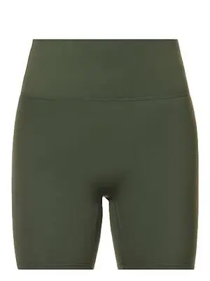ADANOLA High Rise Biker Shorts - Dark Olive