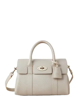 Mulberry Bayswater Small Satchel Leather Top-handle Bag - Chalk
