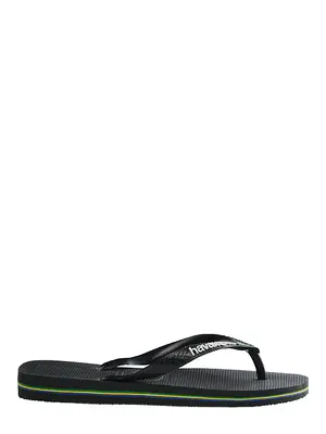 Havaianas Brasil Logo Flip-flops - Black/black