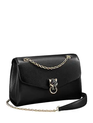 CARTIER Panthère De Small Leather Cross-body Bag - Black