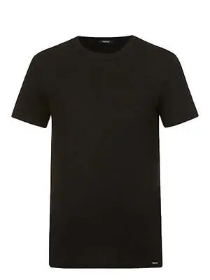 TOM FORD Crewneck Regular-fit Stretch-cotton T-shirt - Black