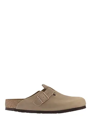 BIRKENSTOCK Boston Buckle-detail Leather Sandals - Tobacco Brown