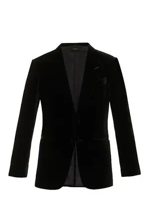 TOM FORD Shelton Notched-lapel Regular-fit Velvet Tuxedo Jacket - Black