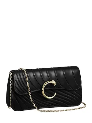 CARTIER Panthère De Chain Mini Cross-body Bag - Black