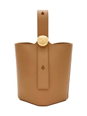 Loewe Pebble Mini Bucket Bag - Oak