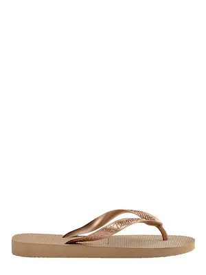 Havaianas Metallic Rubber Flip-flops - Rose Gold