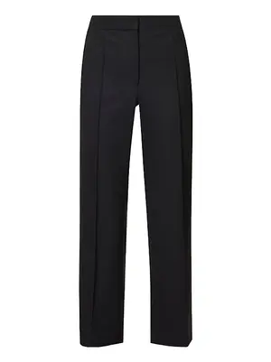 ME+EM Me + Em Straight-leg Mid-rise Trousers - Black