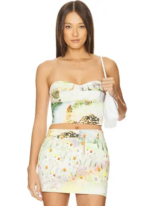 AMANDA UPRICHARD Cava Crop Top