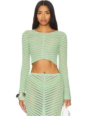 Devon Windsor DEVON WINDSOR Raya Top Seafoam