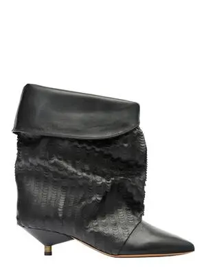 Isabel Marant Étoile Edrik Suede Slouchy Boots - Black