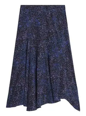 Isabel Marant Hortensia Printed Silk Midi Skirt - Midnight