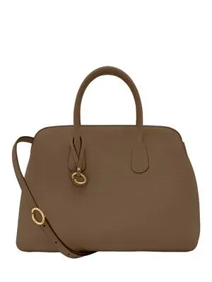 Oscar De La Renta The Ivy Top Handle Bag - Grey