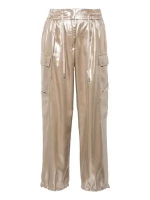 Peserico Metallic Cargo Trousers - Neutrals
