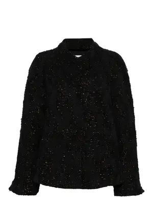 FORTE_FORTE Bouclé Tweed Jacket - Black