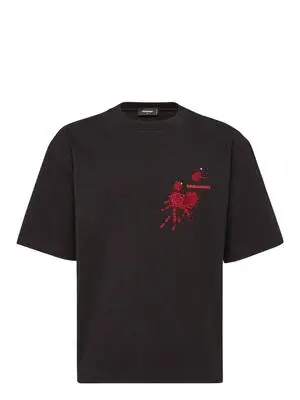 Dsquared2 Sequin-embellishment T-shirt - Black
