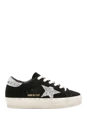 GOLDEN GOOSE Hi Star Suede Sneakers - Black