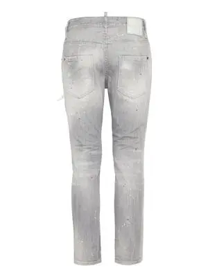 Dsquared2 Distressed Washed-denim Jeans - Grey