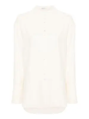 THE ROW Silk Buttoned Shirt - Neutrals