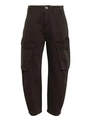 Pinko Mid-rise Tapered Cargo Trousers - Brown