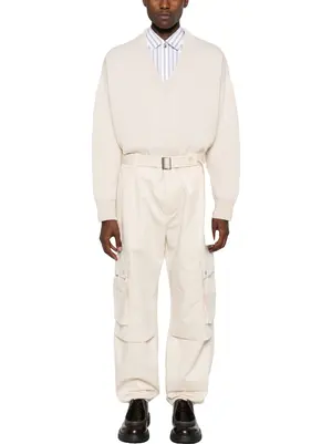 Jacquemus Le Cargo Straight Trousers - Neutrals