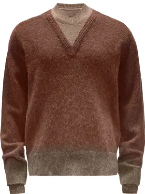 JW Anderson V-neck Wool Jumper - Brown
