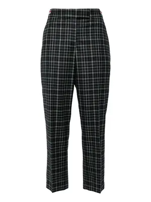 Thom Browne Plaid Check Trousers - Grey