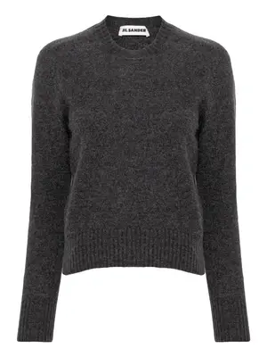 JIL SANDER Mélange Wool Jumper - Grey