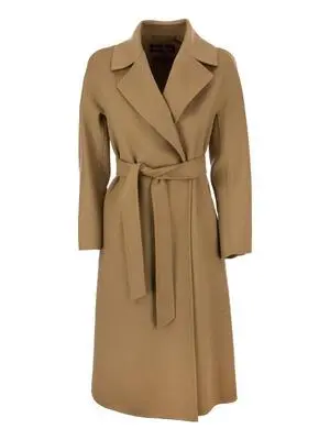 MAX MARA STUDIO Cles Wool, Cashmere And Silk Coat
