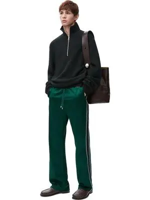 Loewe Tracksuit Trousers In Technical Jersey - Dark Green