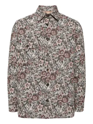 BLESS Bless Floral-Print Shirt Jacket