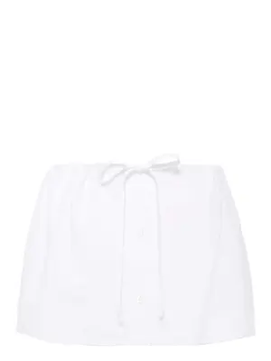 Alexander Wang Crystal-embellished Skort - White