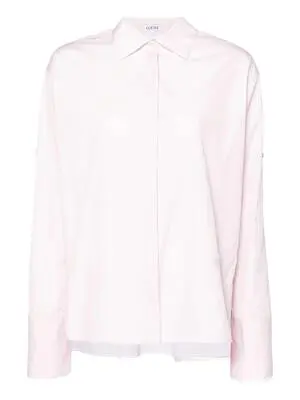 Loewe Spread-collar Poplin Shirt - Pink