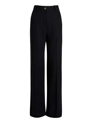 Patou Iconic Tweed Trousers - Black