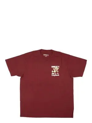 COMPLEXCON X Verdy Short Sleeve Logo T-shirt - Burgundy