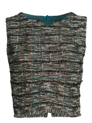 MISOOK Tweed Fringe Crop Tank