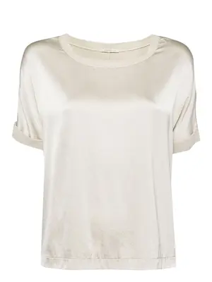 Transit Satin T-shirt - Neutrals